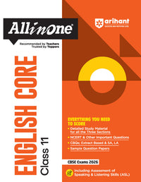 CBSE All in One English Core Class 11 Exam 2025-26 | NCERT & Other Que ...
